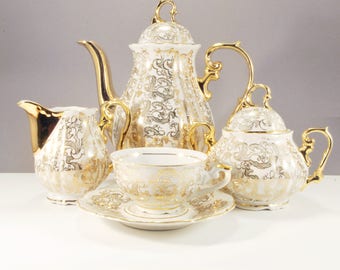 Bavaria gold tea set | Etsy