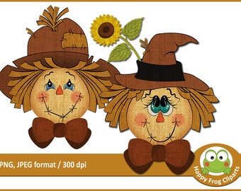 Scarecrow clipart | Etsy