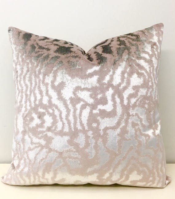 Powder Pink Velvet Throw Pillows Pink Pillow Velvet Pillow