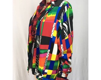 Color block jacket | Etsy