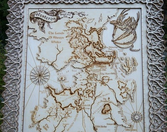 Westeros map | Etsy