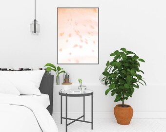 Orange modern art | Etsy