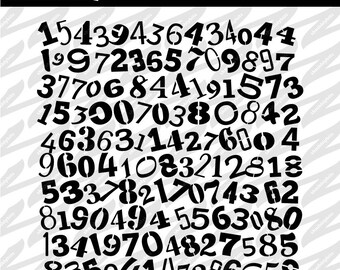 Number cutout | Etsy