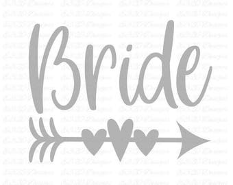 Bride arrow svg | Etsy