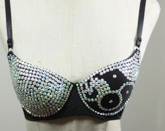 Rhinestone bra | Etsy