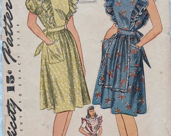 1940s apron pattern | Etsy