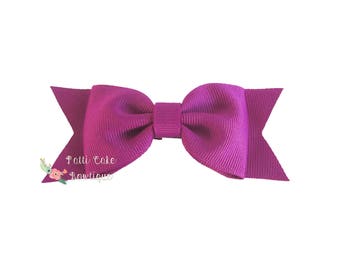 Purple hair bow | Etsy