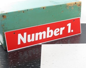 Vintage metal number | Etsy
