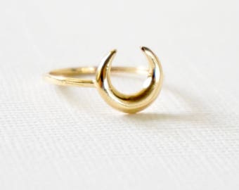 Moon ring | Etsy