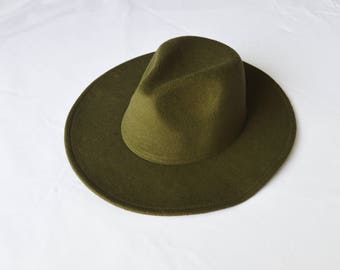 Wide brim fedora | Etsy