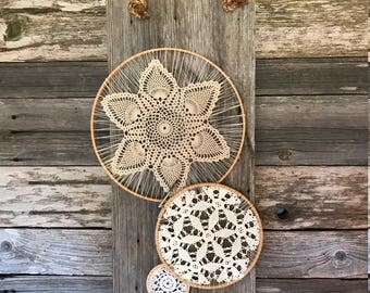 Crochet wall art | Etsy