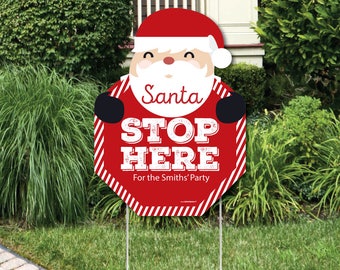 Santa claus sign | Etsy