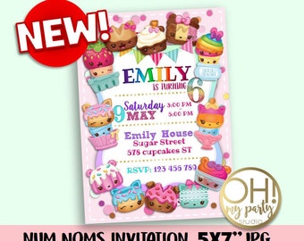 Num noms invitation | Etsy