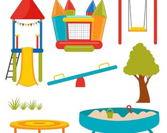Playground clipart | Etsy