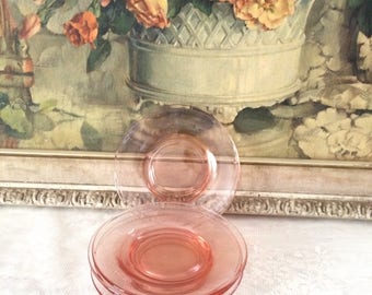 Pink glass plate | Etsy