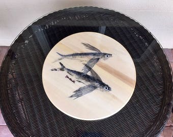 Flying fish print | Etsy