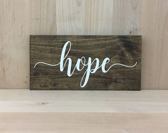 Hope sign | Etsy