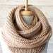 Scarf infinity scarf Winter Scarf Cowl Knit Scarf man