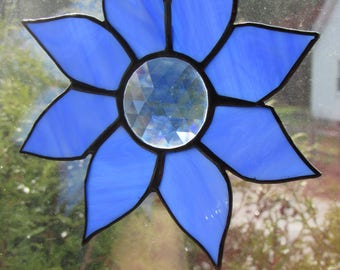 Flower stained glass | Etsy