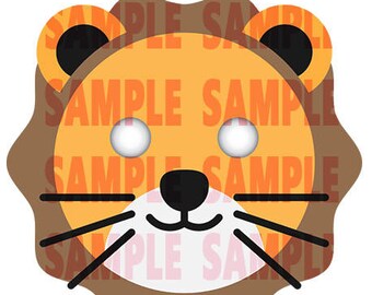 Printable lion mask | Etsy
