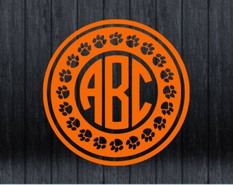 Clemson paw print | Etsy