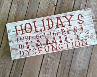 Funny christmas sign | Etsy