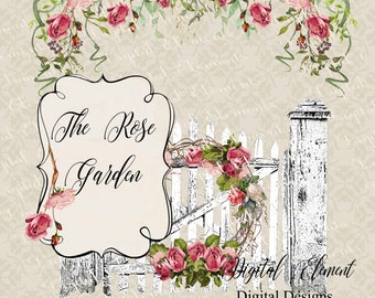 Floral swag clip art | Etsy