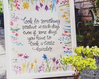 Custom quote frame | Etsy