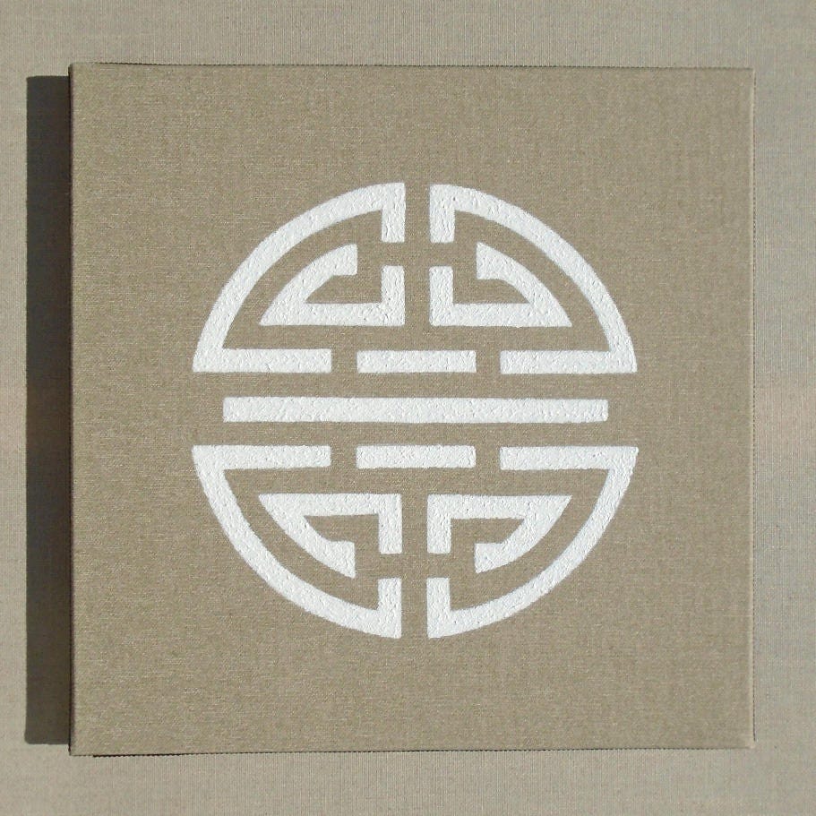 The Chinese Shou character painting