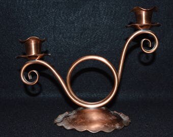 Copper candelabra | Etsy