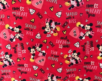 Mickey mouse fabric | Etsy