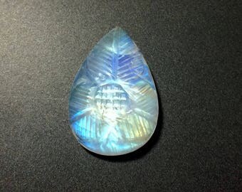 Carved moonstone | Etsy