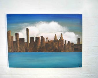 Liverpool skyline | Etsy