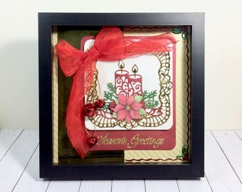 Christmas shadow box | Etsy