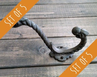 Cast iron hooks | Etsy