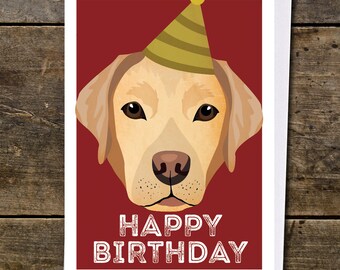 Golden birthday card | Etsy