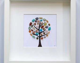 World of Pebbles Stones & Sea Glass... by FarFarAwayArt on Etsy