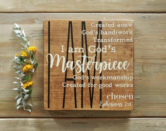 You are God's masterpiece vinyl wall decal
