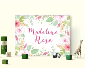 Custom name poster | Etsy