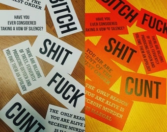 Profanity card | Etsy