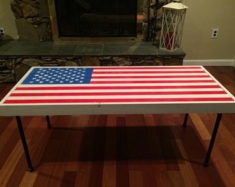 American flag coffee table