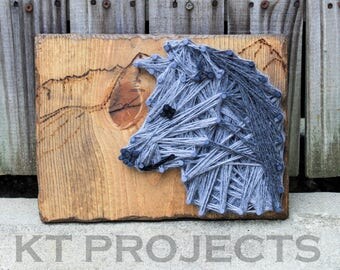 String art wolf | Etsy