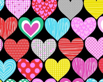 Heart fabric | Etsy