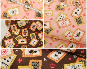 Playing cards fabric | Etsy