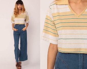 70s crop top | Etsy