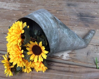 Galvanized funnel | Etsy