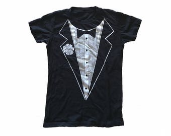 Tuxedo t shirt | Etsy
