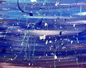 Splatter painting | Etsy