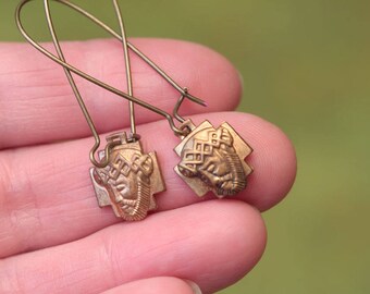 Catholic earrings | Etsy