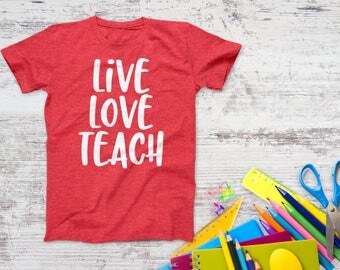 Live love teach | Etsy